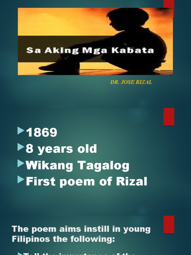 Sa Aking Mga Kabata | PDF