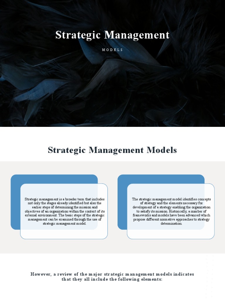 Strategic Management Model | PDF | Strategic Management | Cognition