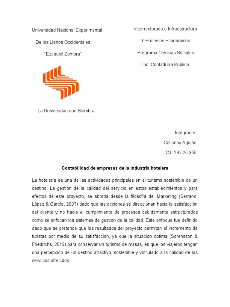 Ensayo de Contabilidades Especiales. Celianny Agüiño MIII | PDF | Hotel ... Ensayo de Contabilidades Especiales. Celianny Agüiño MIII | PDF | Hotel ...