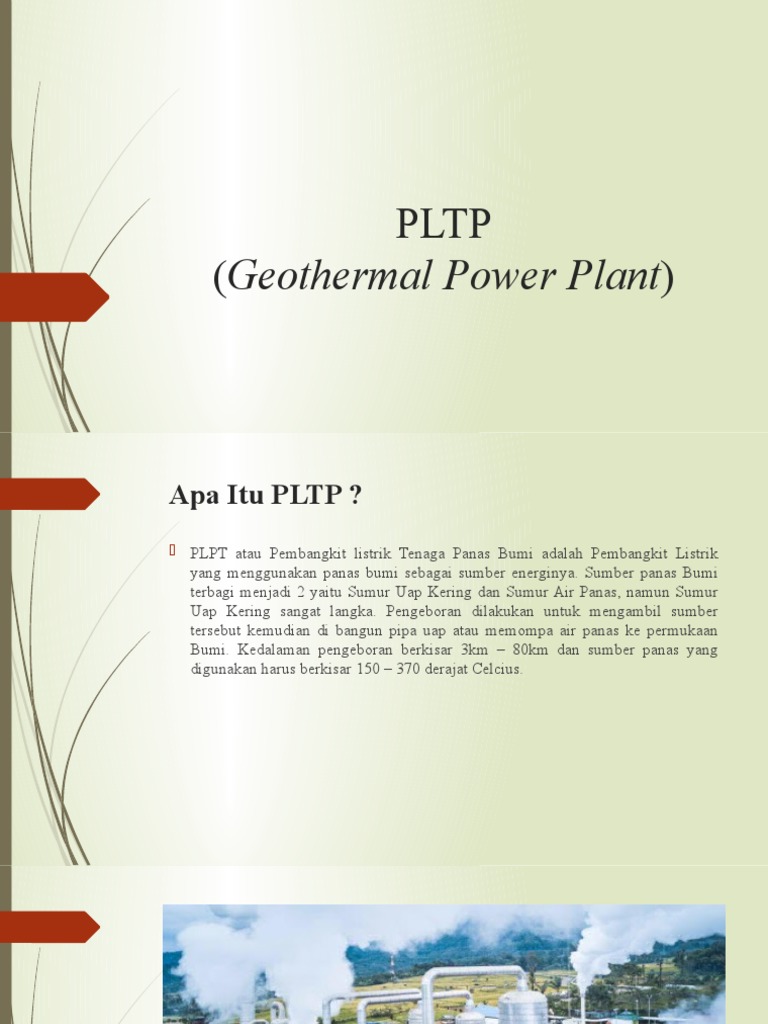 PLTP (Geothermal Power Plant) | PDF