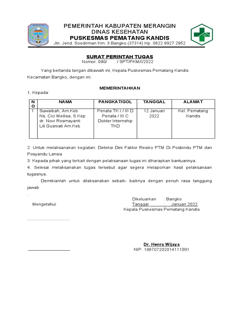 SPT Posbindu PTM Desa | PDF