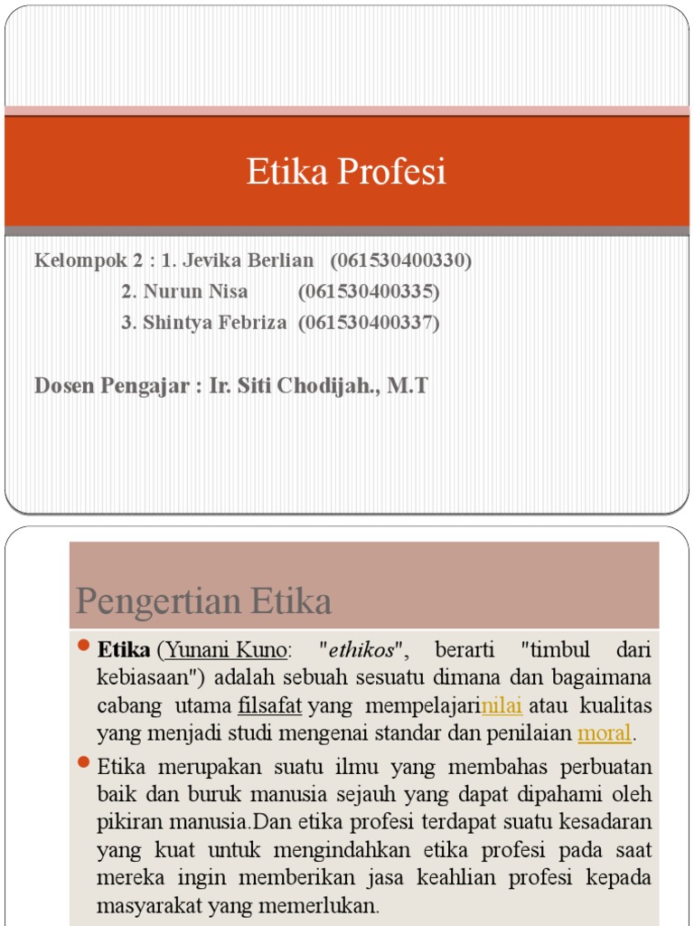 Etika Profesi Insinyur Shinf | PDF