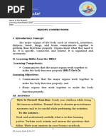 Science 9 Module 1 Week 1 PDF | PDF | Respiratory Tract | Circulatory ...