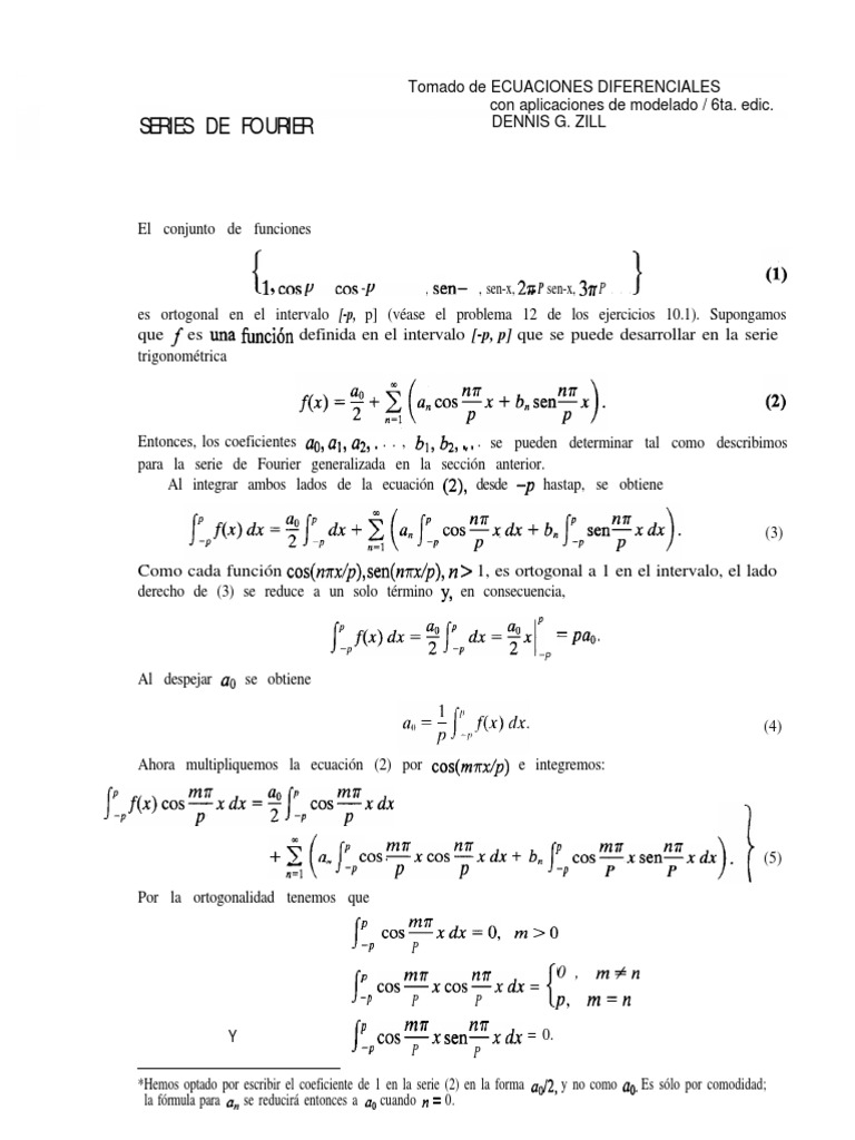 Desarrollo y aplicación de series de Fourier para funciones periódicas ...