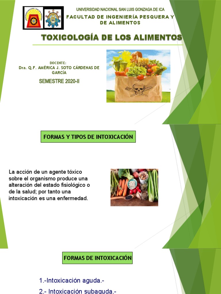 Diapositiva 2 Teoria La Intoxicacion | PDF | Toxicología | Toxicidad