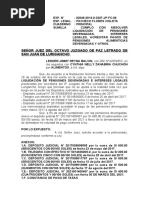 Modelo Escrito - Celeridad en Calificación de Demanda | PDF | Demanda judicial | Gobierno