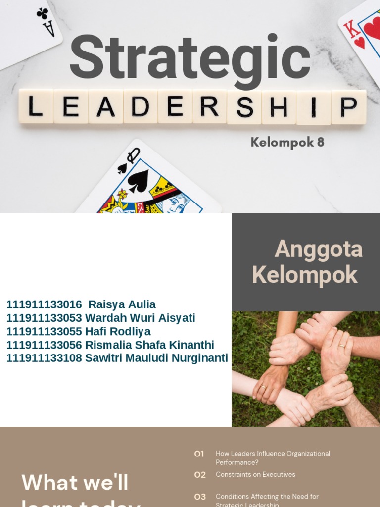 Kelompok 8 Strategic Leadership | PDF