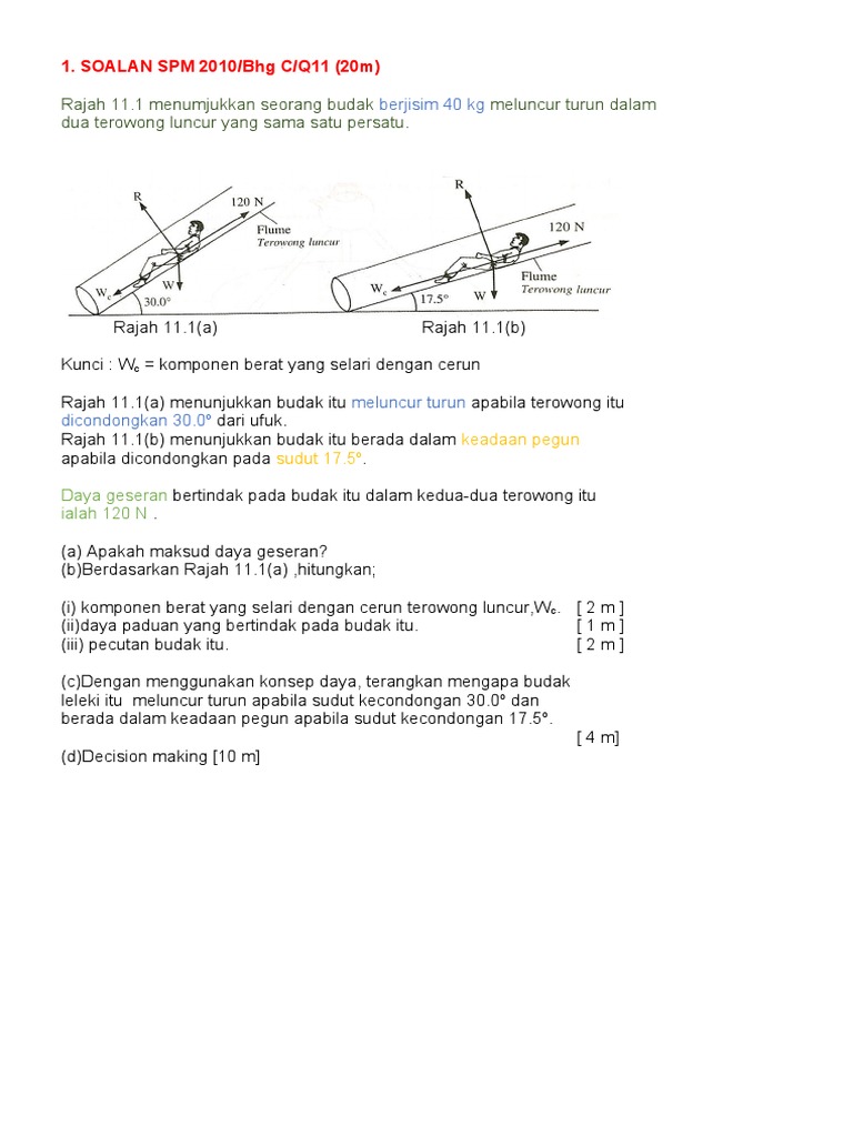 Analisis Daya Geseran dan Pecutan Budak | PDF | Sains & Matematika