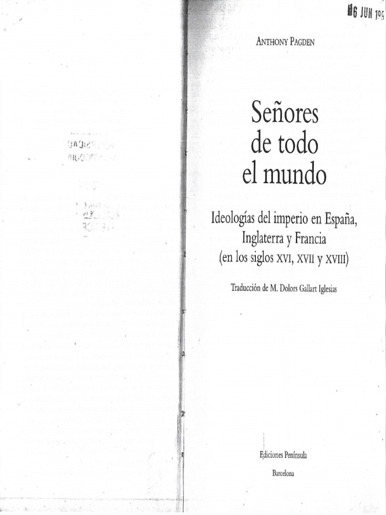 PAGDEN, ANTHONY - Conquista y Colonización | PDF