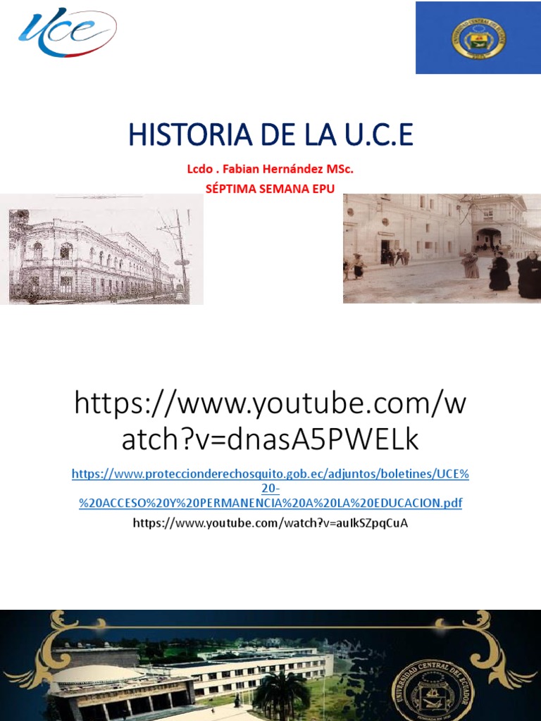 Historia UCE | PDF | Universidad