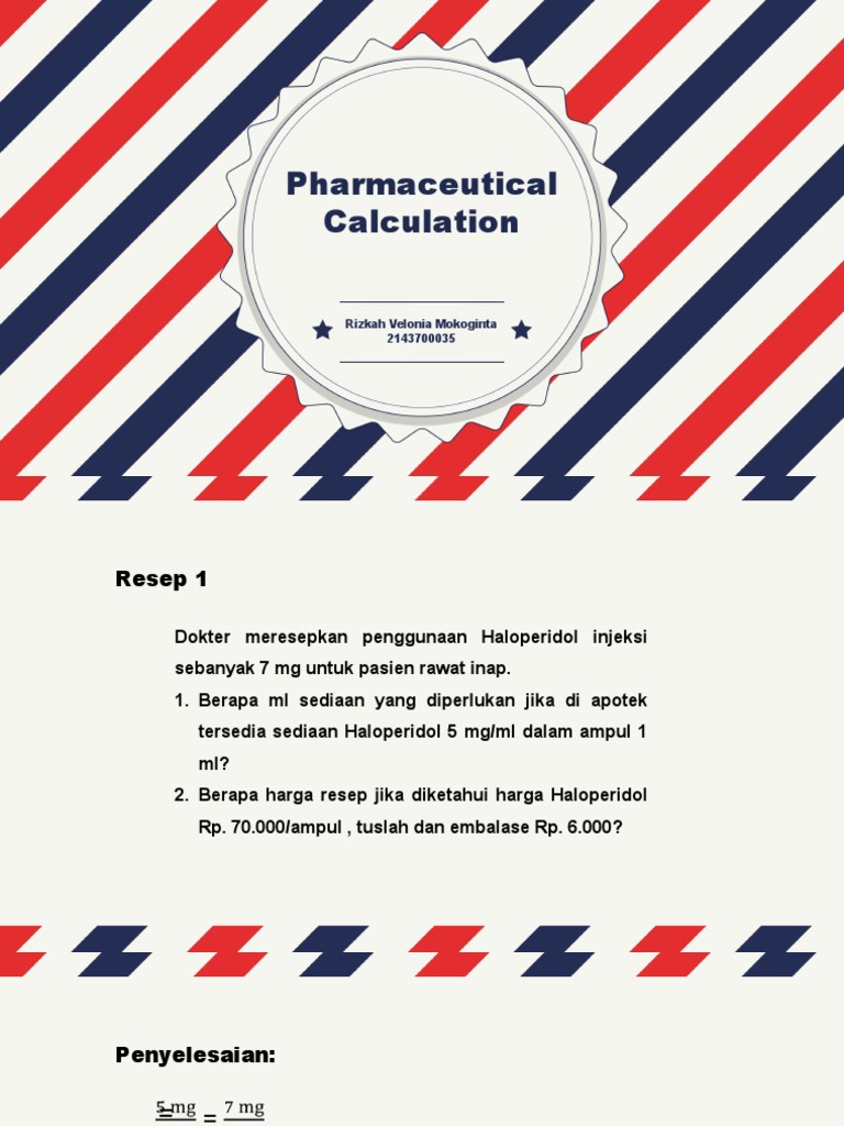 Resep Ampul Tetes Infus | PDF