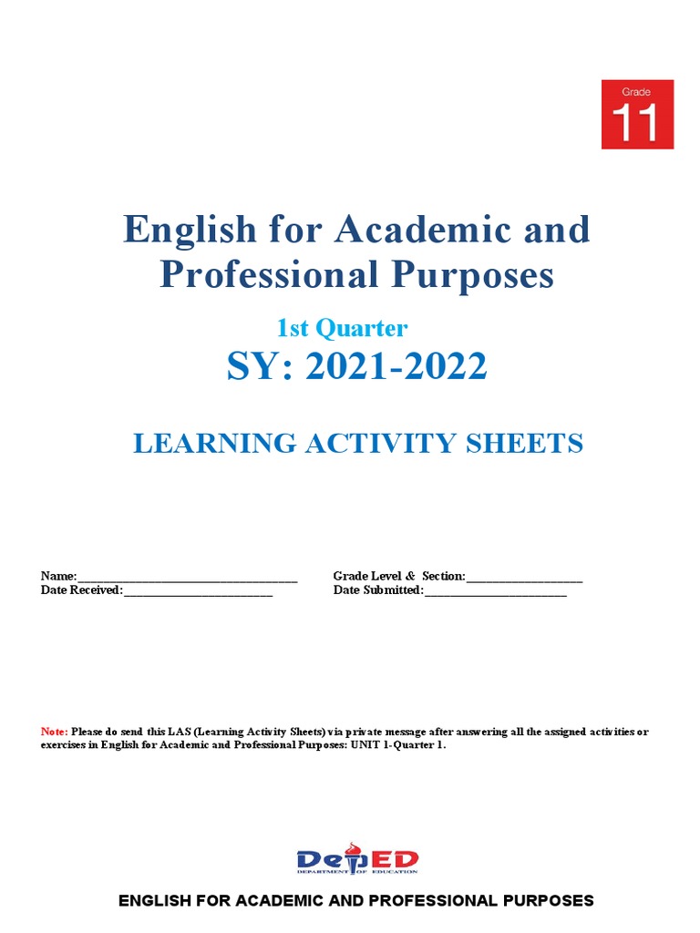 EAPP - Q1 Learning Activity Sheets | PDF | Ice Cream | Amnesia