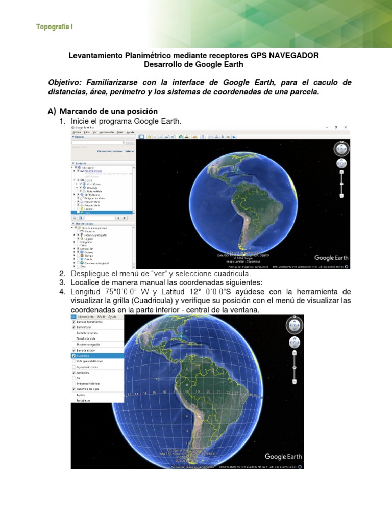 Práctica de GPS - Google Earth | PDF | Topografía | Informática