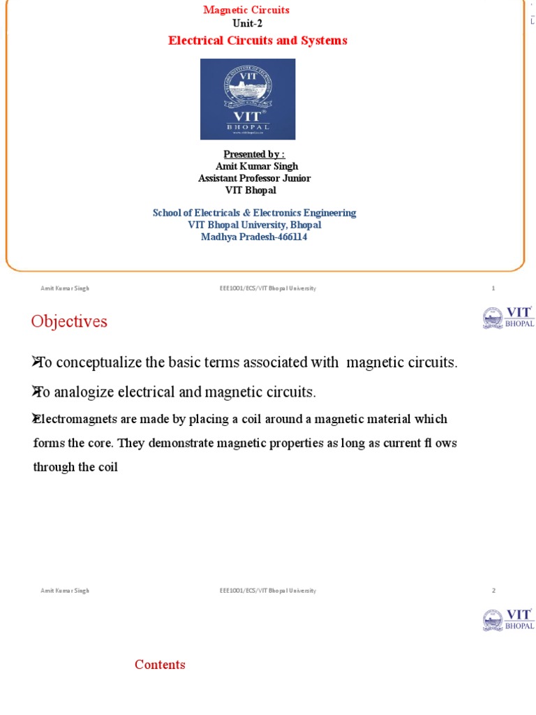 Electrical Circuits and Systems: Presented By: Amit Kumar Singh ...