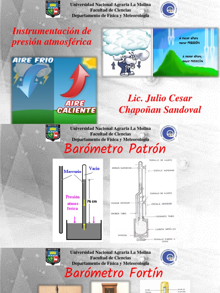 Instrumental de Presión | PDF | Meteorología | Cantidad