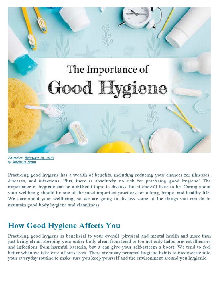 The Importance of Maintaining Good Personal Hygiene for Overall Health ...