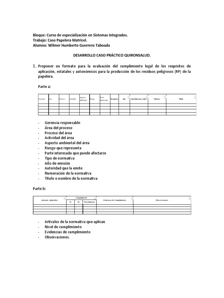 CASO PRÁCTICO - Papelera Matricel - Wilmer Guerrero | Descargar gratis ...