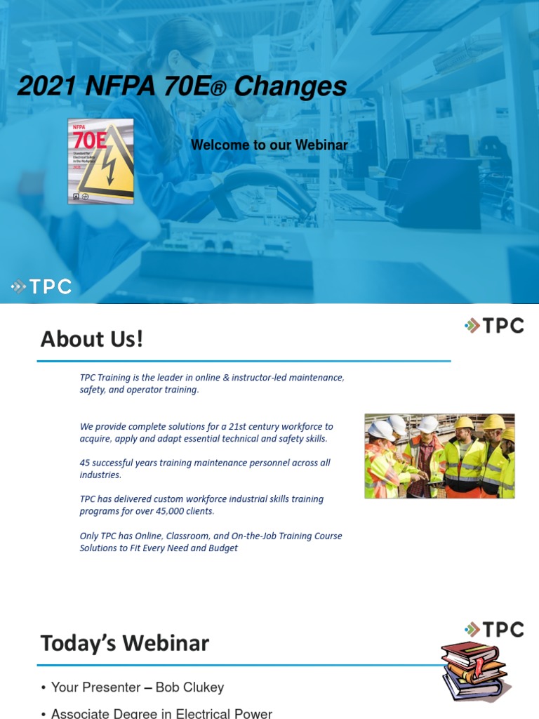 2021 NFPA 70E - Highlight of Changes | PDF | Electromagnetism | Electricity
