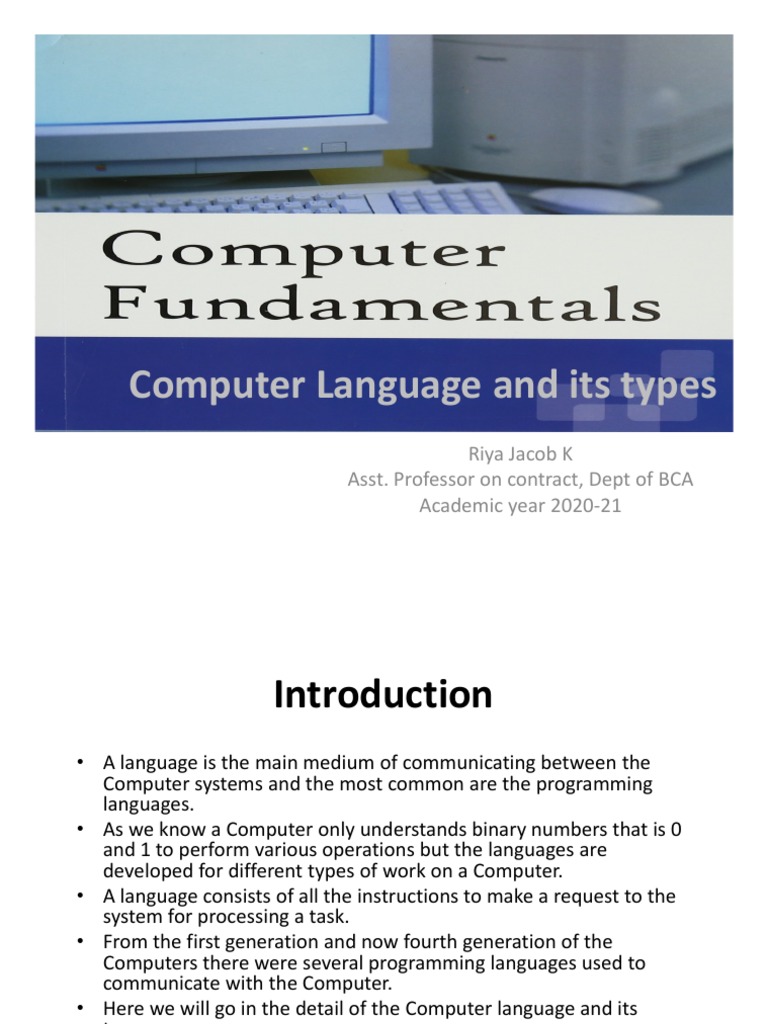 Computer Languages | PDF | Assembly Language | Computer Programming