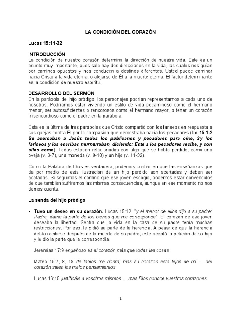 La Condición Del Corazón | PDF | Creencia religiosa y doctrina
