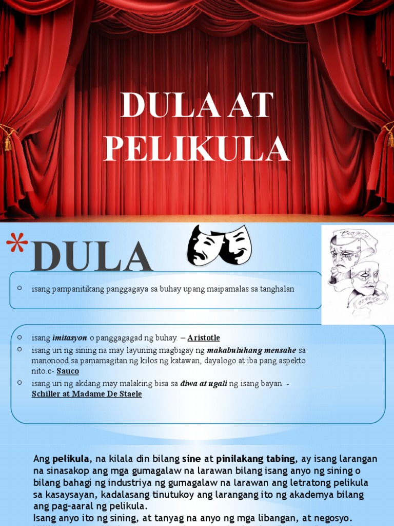 Presentation Dula at Pelikula | PDF