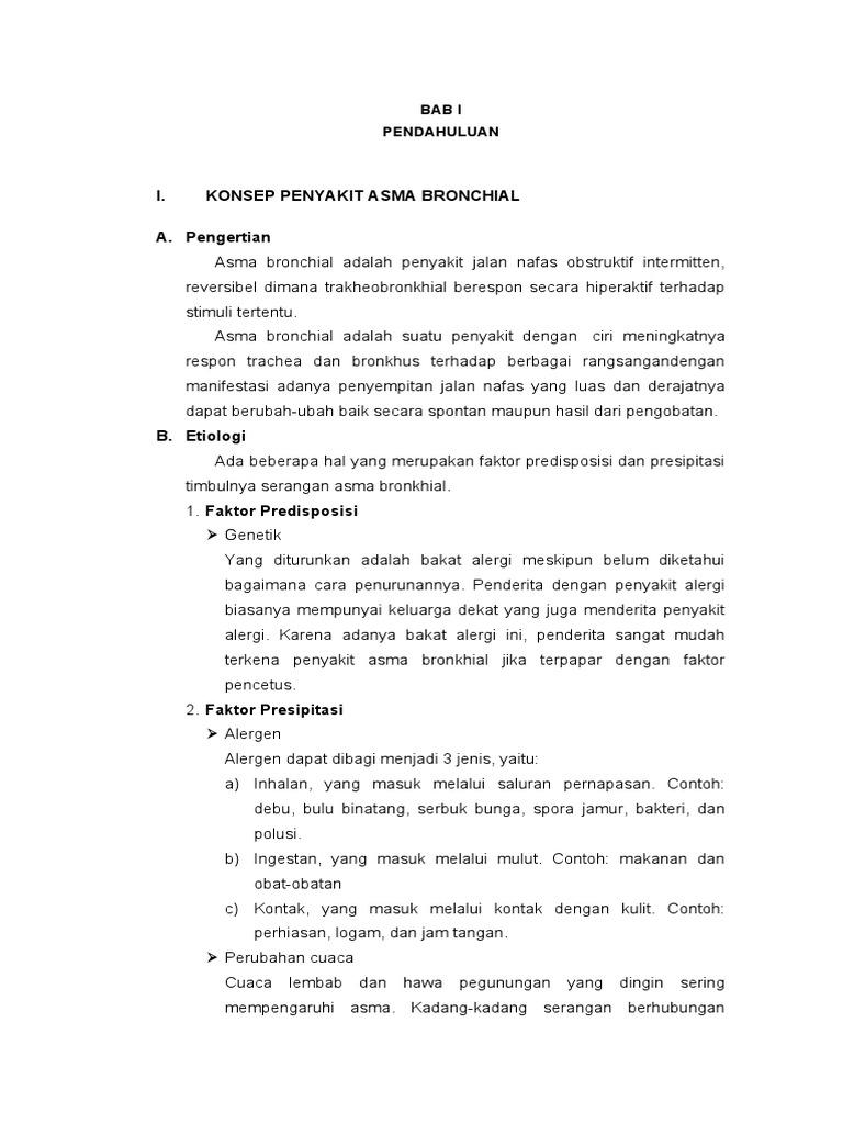Panduan Lengkap Asma Bronchial | PDF