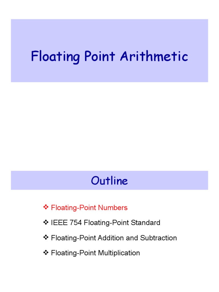 Floating Point Arithmetic Class | PDF | Rounding | Arithmetic