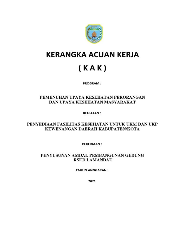 Kerangka Acuan Kerja Amdal | PDF