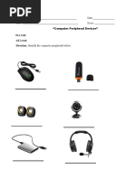 Black Illustrative Computer Parts Matching Worksheet | PDF | Technology ...
