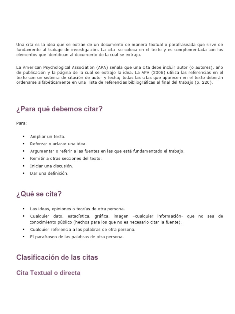 Normas APA 7 para Citas en UNAM | PDF | Citación | Comunicación escrita