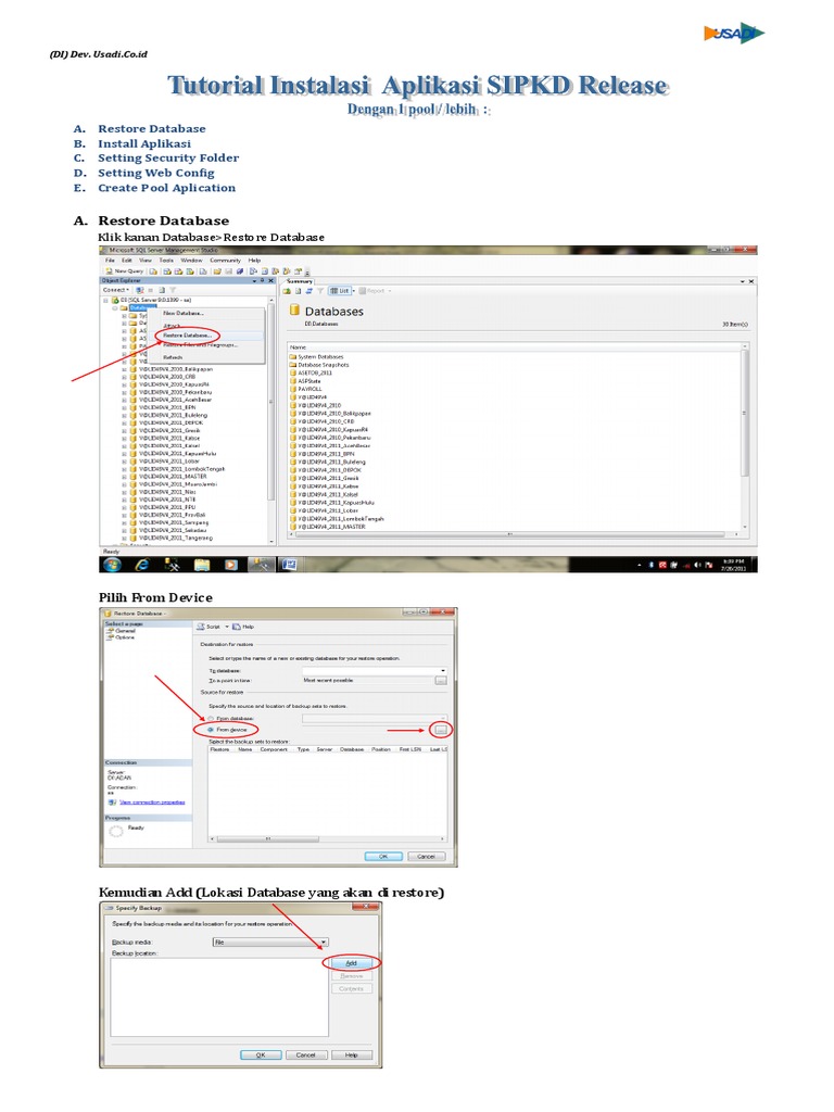 Tutorial Instalasi Aplikasi SIPKD - R4 - Release | PDF