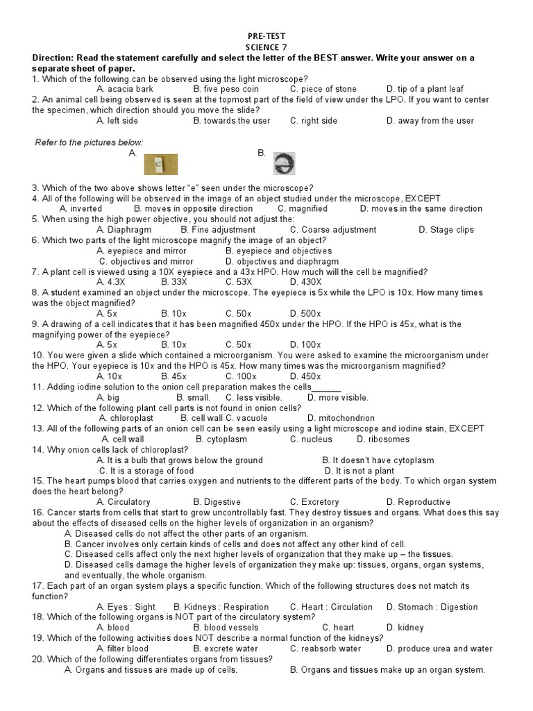 Direction: Read The Statement Carefully and Select The Letter of The ...