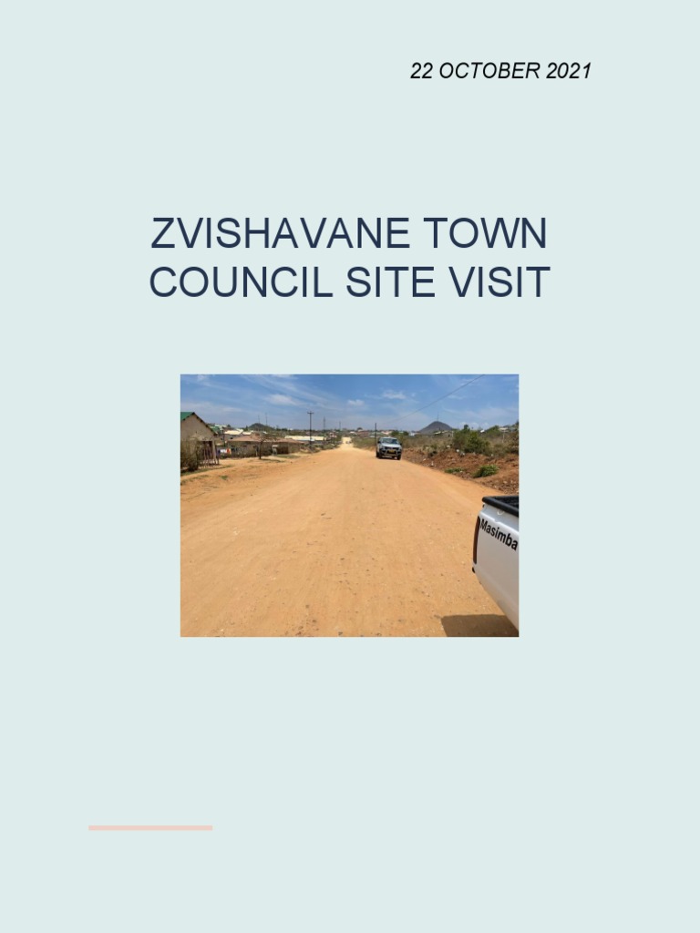 Zvishavane Town Council Site Visit | PDF