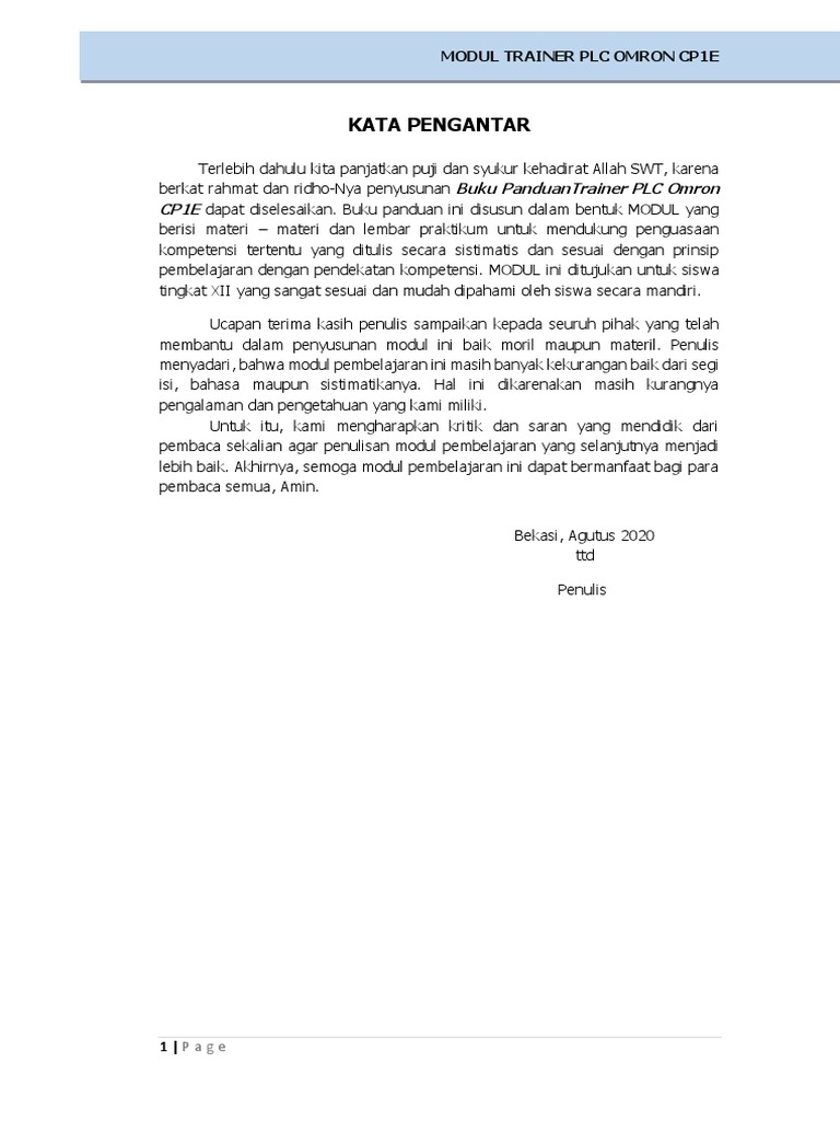 Modul Trainer PLC | PDF