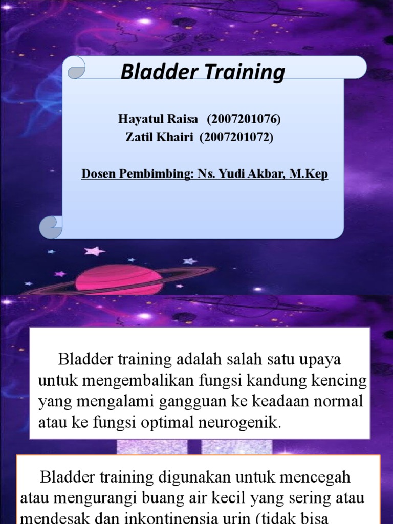Bladder Training | PDF
