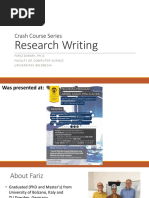 Lecture 4 - Writing The Background and Related Work Sections | PDF ...