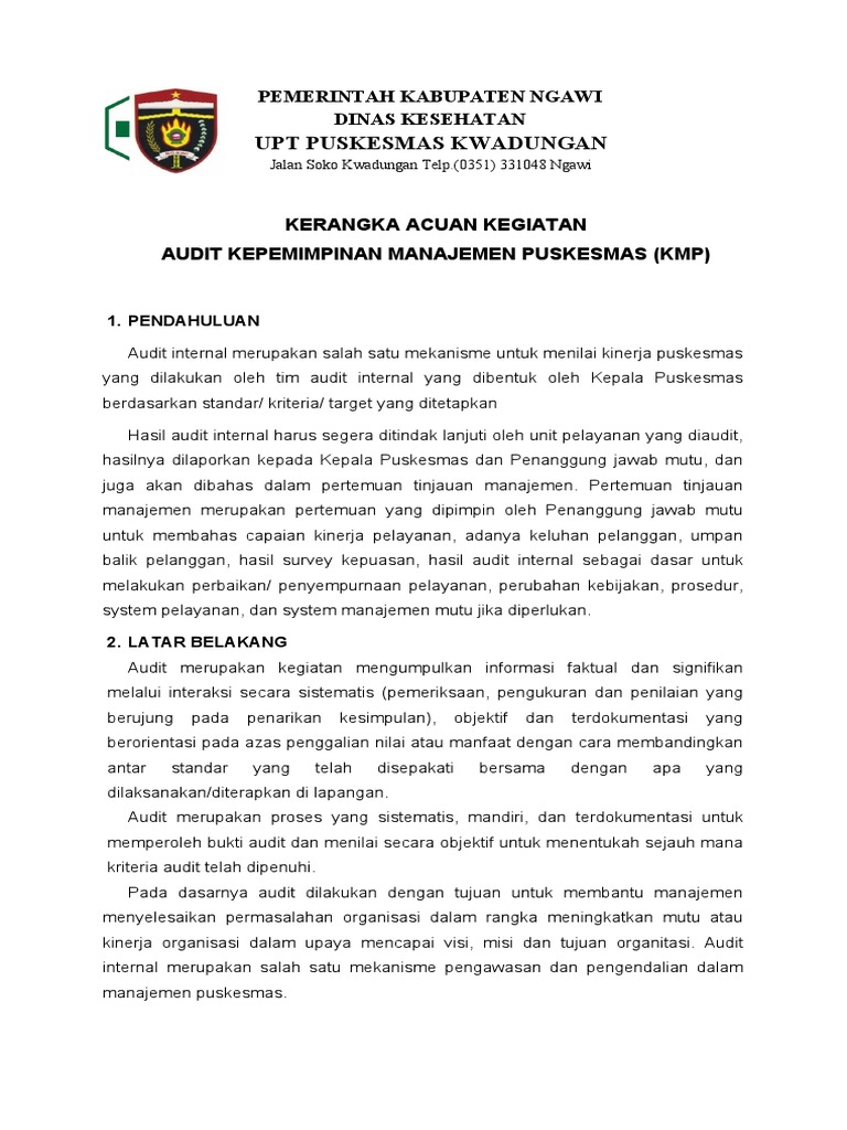 Kak Audit KMP | PDF