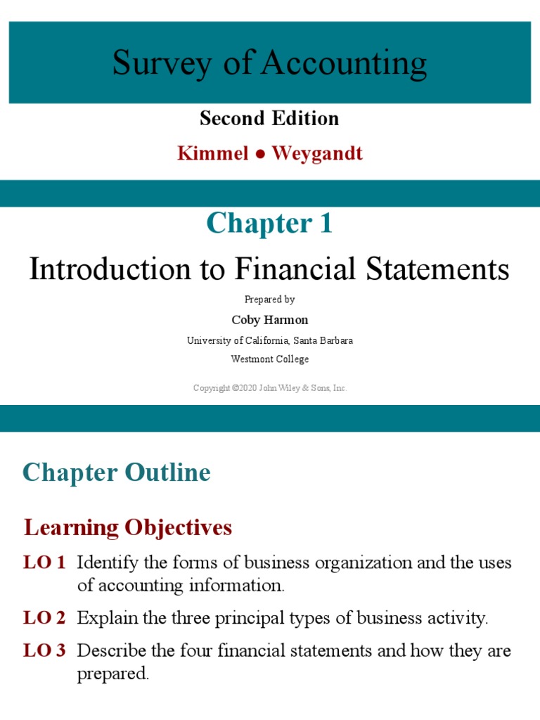 Survey of Accounting: Introduction To Financial Statements | PDF ...