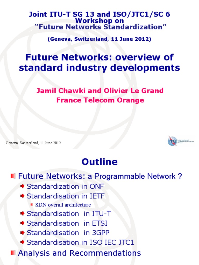 Future Networks: Overview of Standard Industry Developments | PDF ...