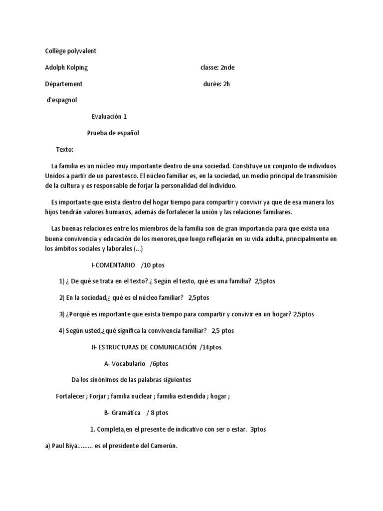 Collège Polyval 2nde, 1ère Seq | PDF | Estudios de idiomas extranjeros