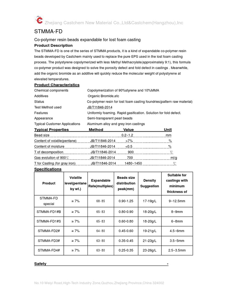 TDS (FD) | Download Free PDF | Polystyrene | Copolymer