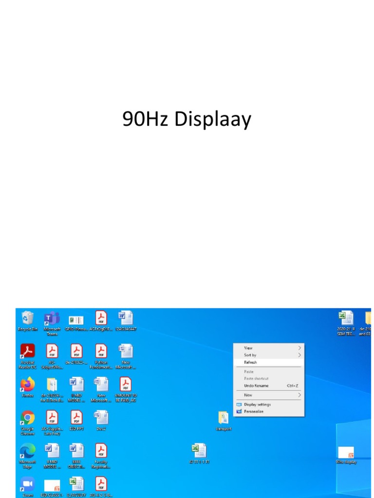 90hz Display | PDF | Frequency | Computing