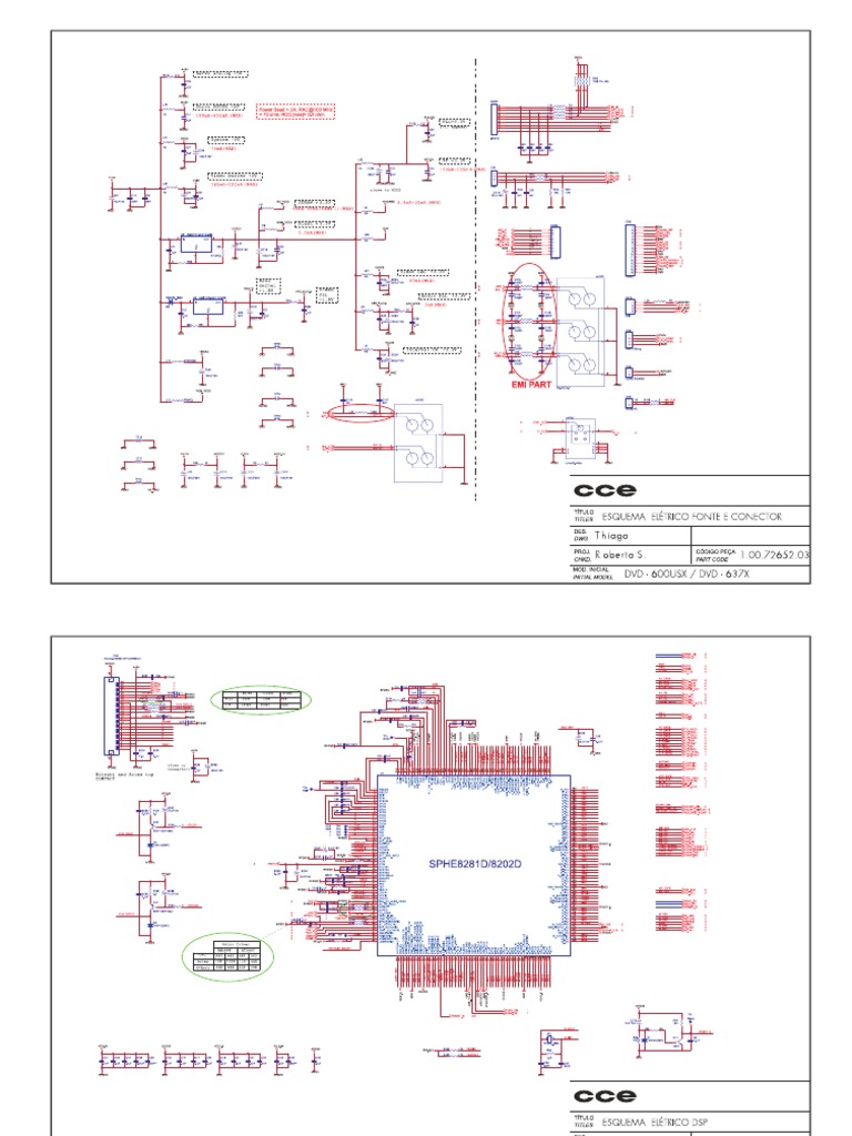 Esquema DVD Cce DVD 600usx 637x | PDF