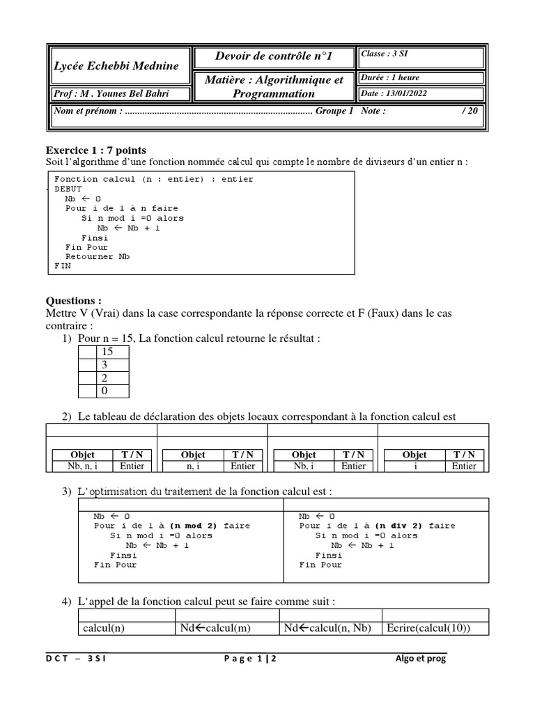 DCT Trim2 | PDF | Matrice (Mathématiques) | Analyse mathématique