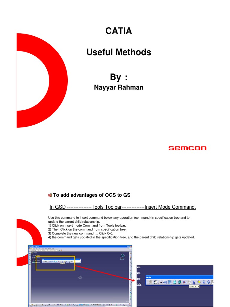 CATIA Tips and Techniques Guide | PDF | Helix | System Software