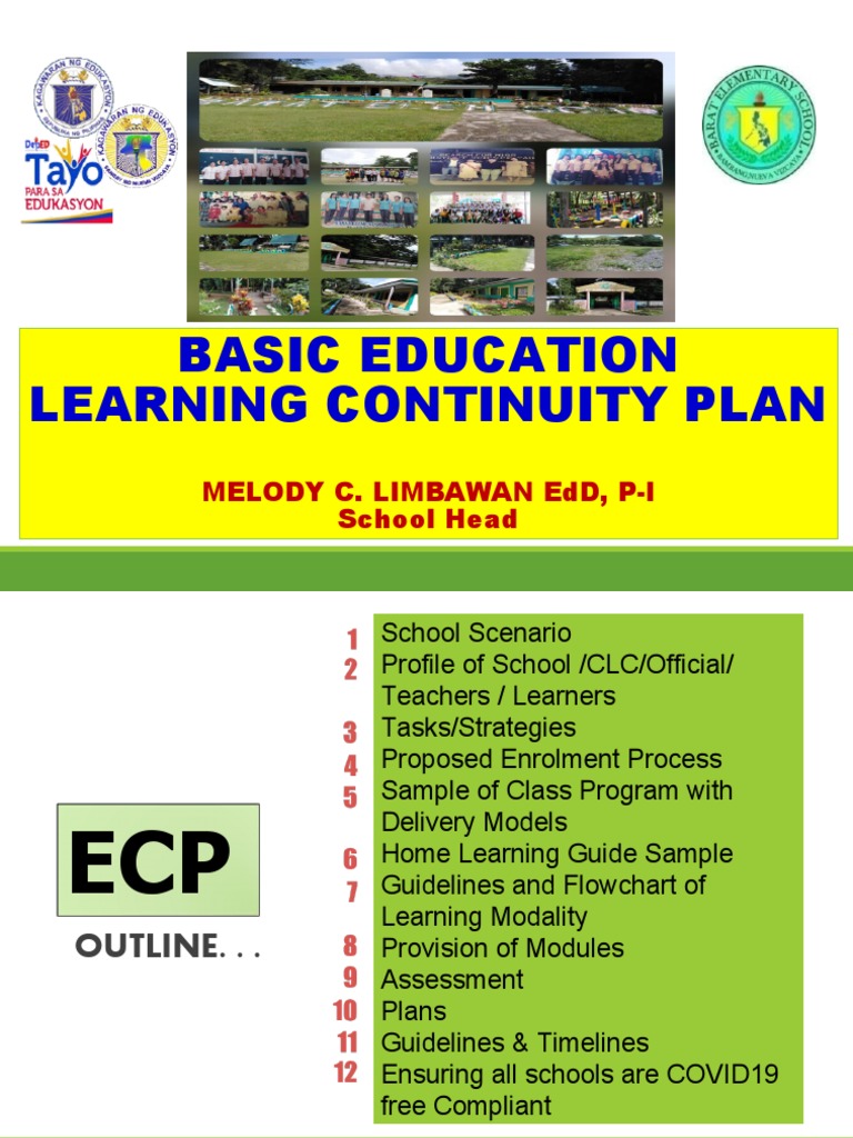 Barat ES Learning Continuity Plan | PDF | Learning | Teachers
