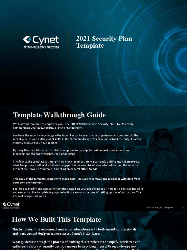 2021 Security Plan Template Guide | PDF | Ransomware | Security