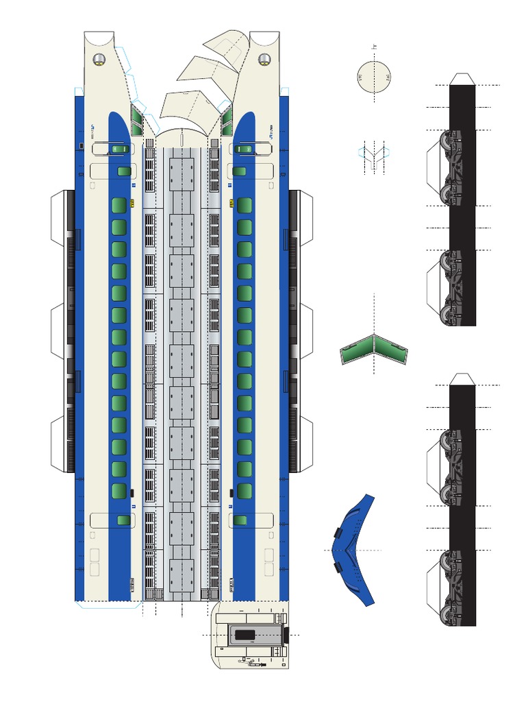 0 Series Shinkansen Train Papercraft | PDF