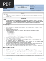 Reception SOP | PDF | Credit Card | Payments