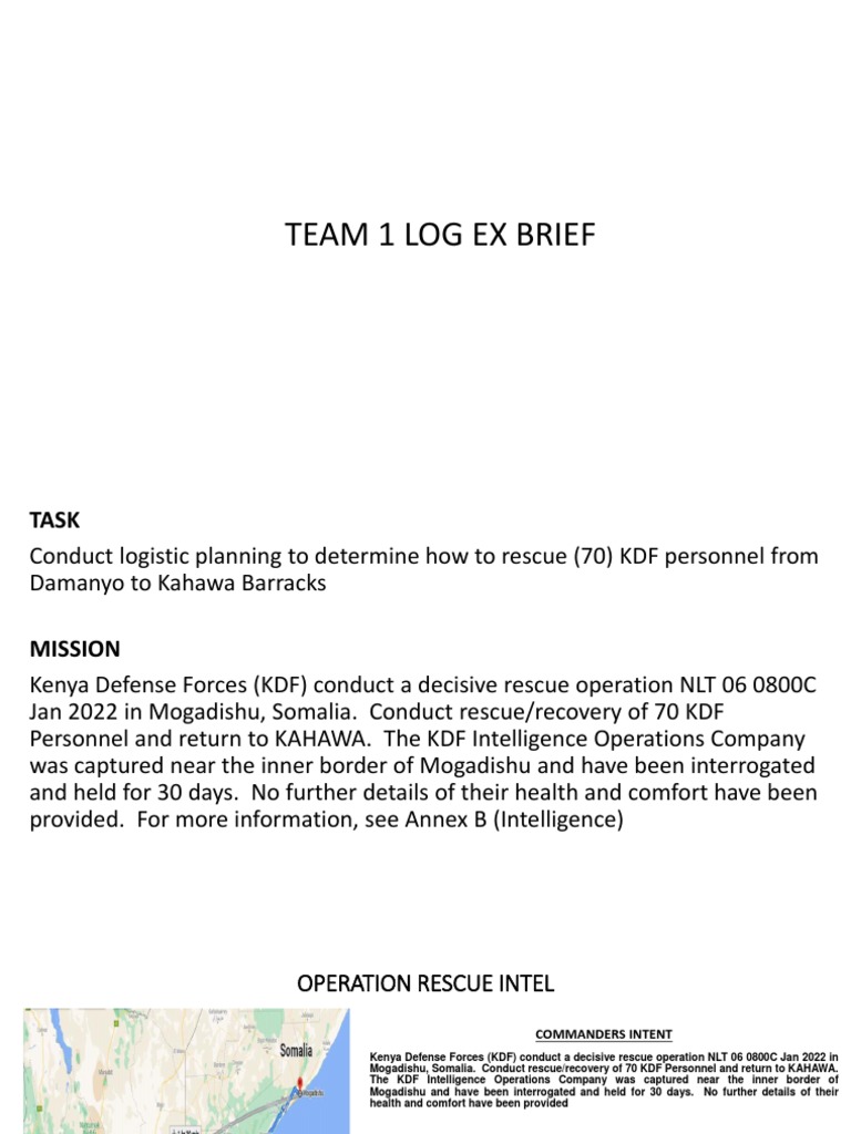 Team One Exercise Debrief 20220108 | PDF | Warfare | International Security